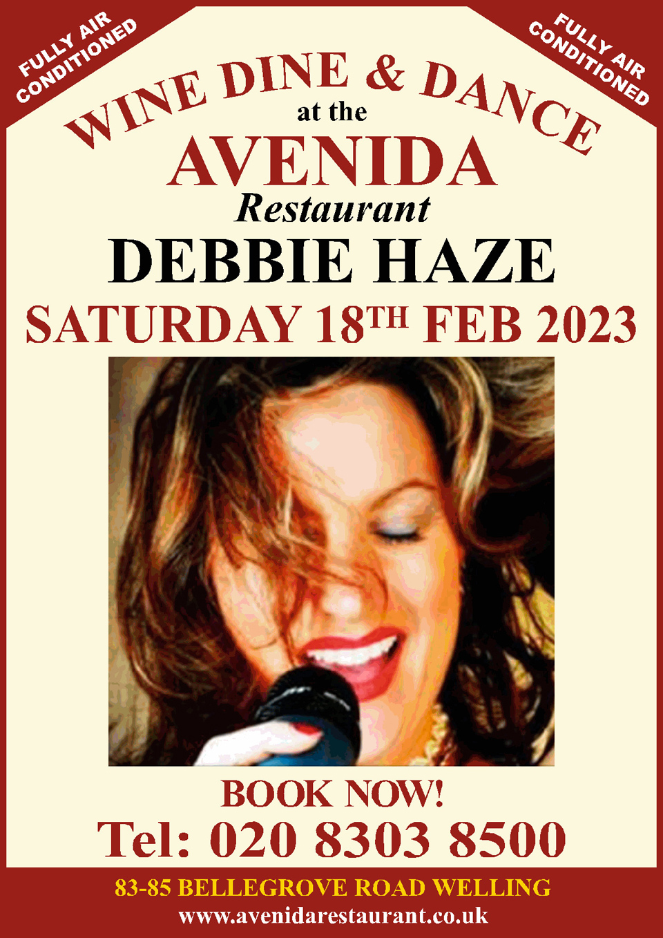 TRIBUTES live music Avenida Restaurant Welling Kent with live cabaret music